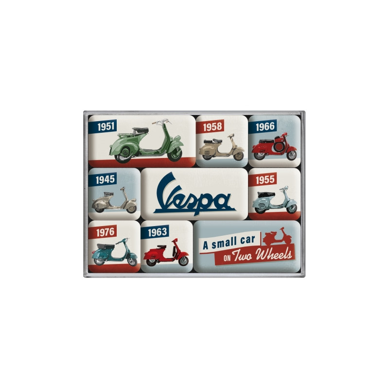Vespa Magnet-Set Model Chart - Nostalgic-Art - Nostalgic-Art - Antik ...